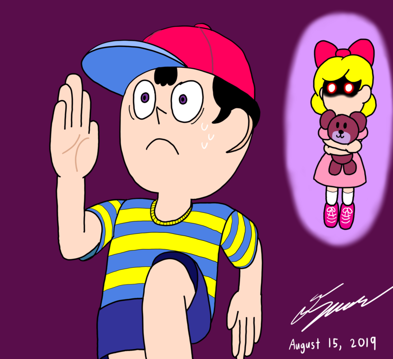 Image 79974: artist:vinchvolt corruptions game:earthbound ness paula ...