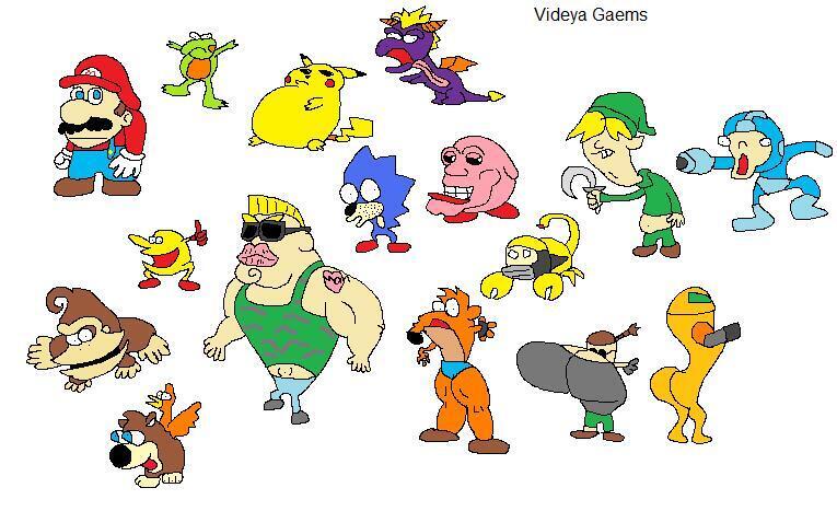 Sonic Vs Mario Vs Megaman Vs Kirby