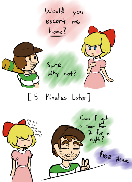 Image 44520: game:earthbound ness paula streamer:vinny