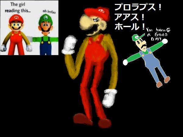 Image 64754: CURSED_IMAGE artist:Temp_user luigi mario streamer:joel