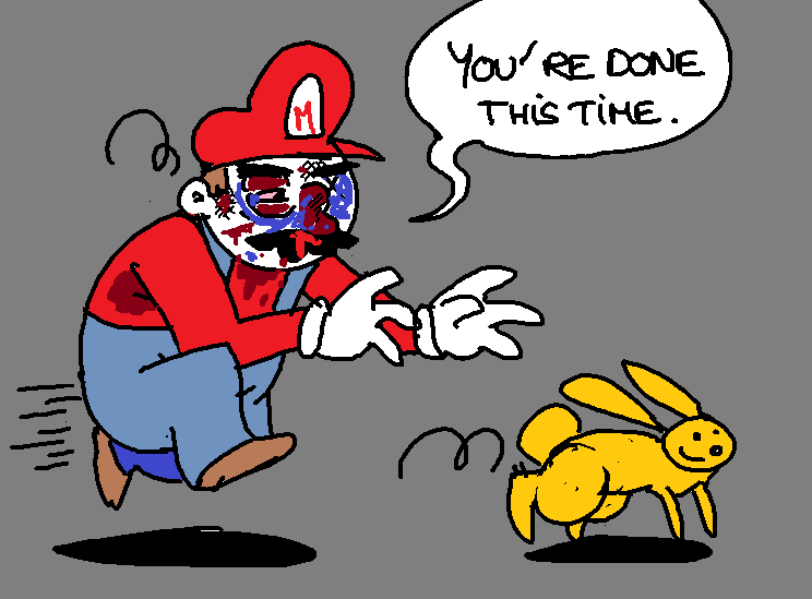 Image 4483: artist:miknute game:super_mario_64 mario mips rabbit ...
